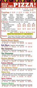 Menu - Richards Pizza
